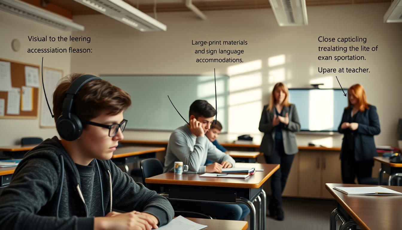 How to adapt exams for visually or hearing-impaired students